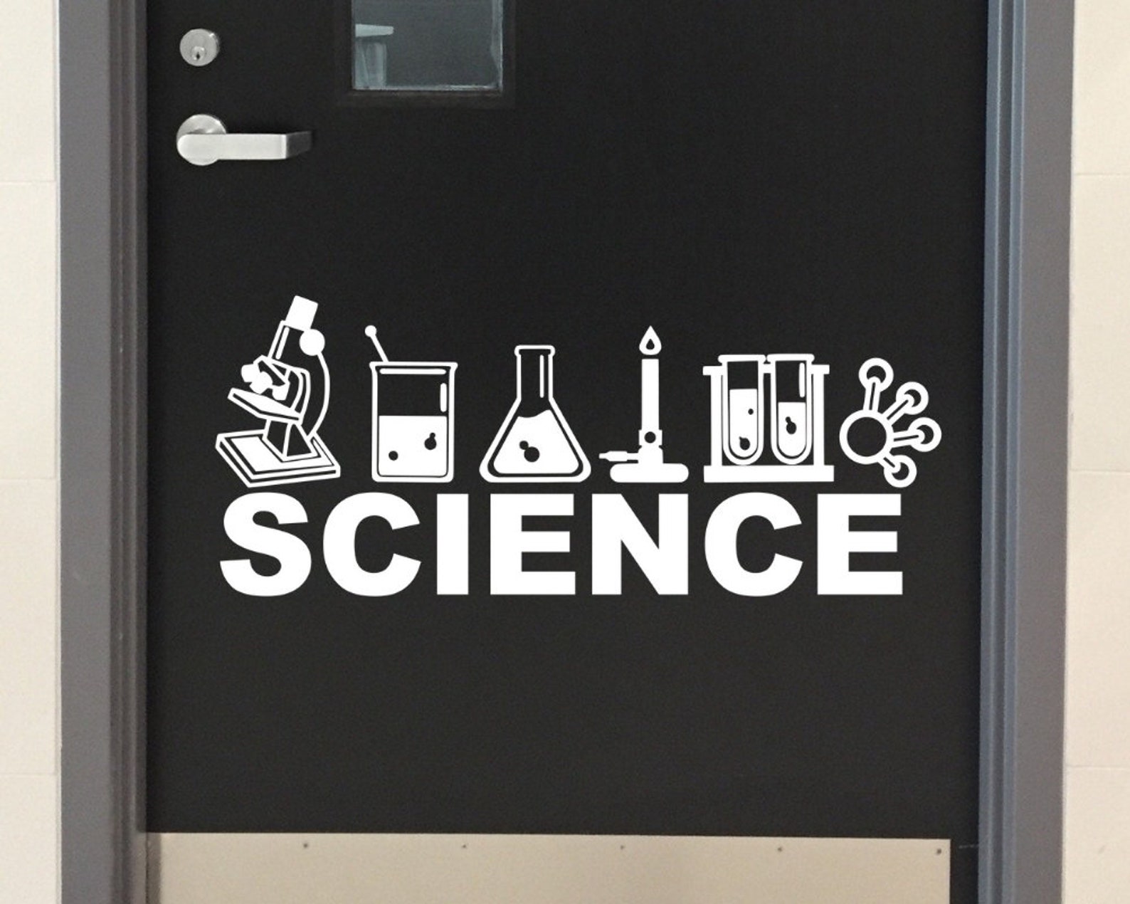 Science Decal, Science Symbols Decal, Science Classroom Door Decal ...