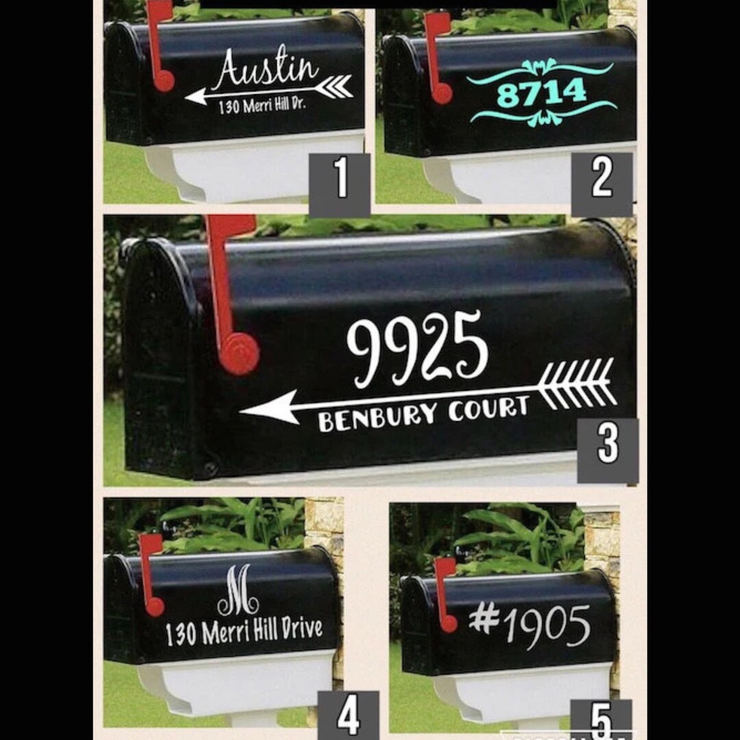 Mailbox Decal Sticker- Wedding Mailbox Sticker, Country Standard ...