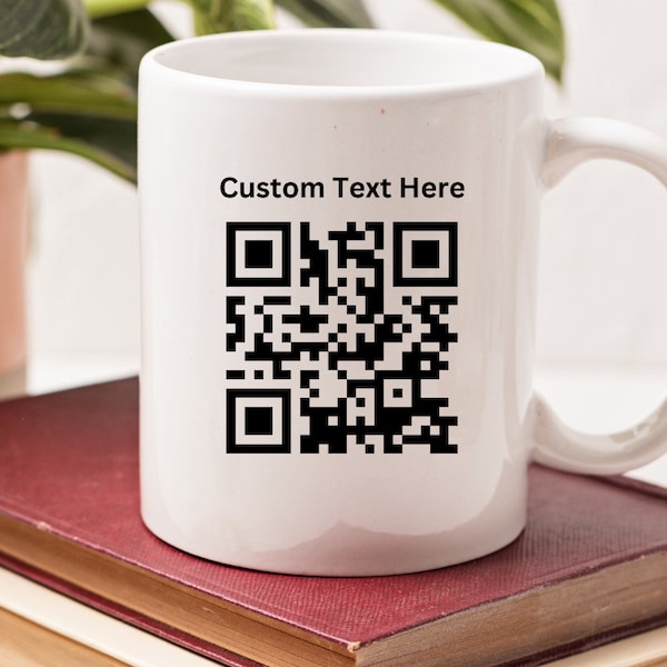 Qr Code Coffee Mug - Etsy
