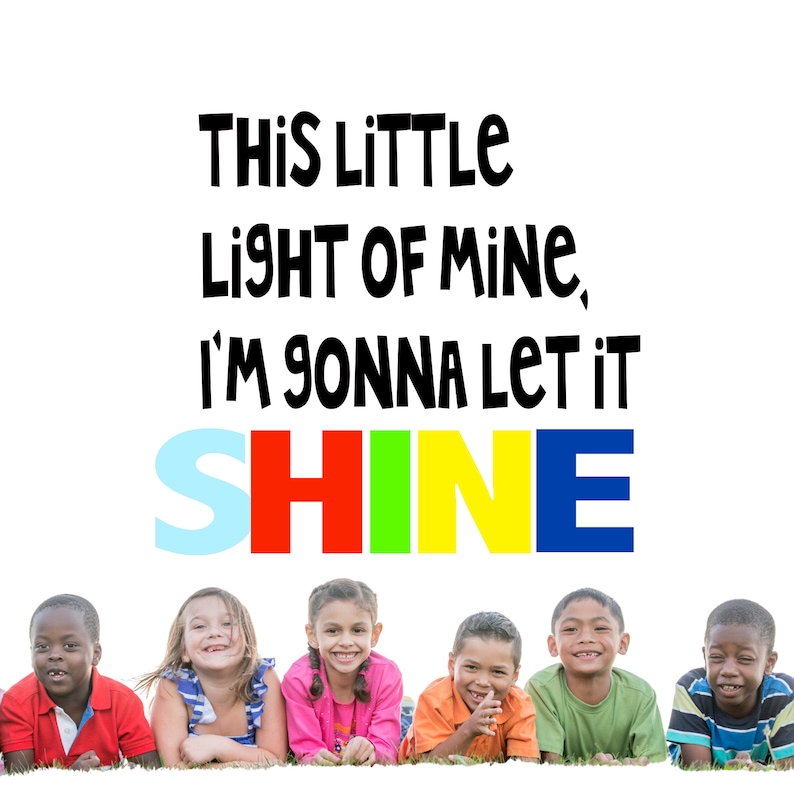 This Little Light of Mine I'm Gonna Let It Shine Vinyl Wall Decal ...