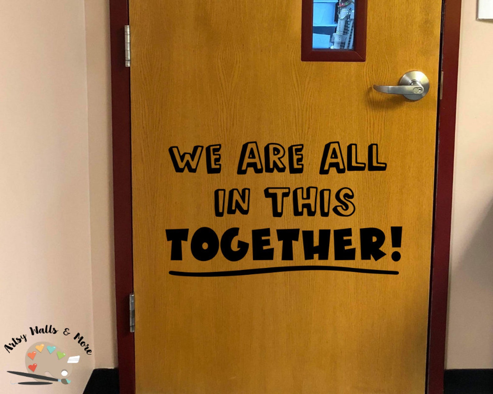 We Are All in This Together Decal, Classroom Door Vinyl Decal School ...
