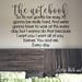 The Notebook Quote Wall Decal Love Bedroom Quote Wall Decal - Etsy