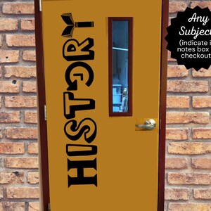 History Decal, History Class Decor, History Classroom Decal, High ...