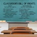 Classroom Bill of Rights, Classroom Rules Decal, Rights and ...