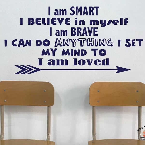 Positive Wall Decal - Etsy