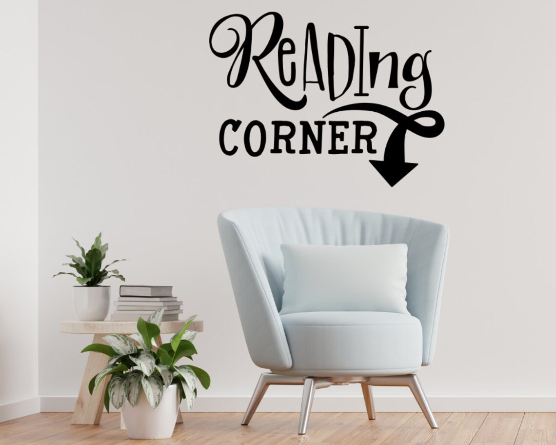 Reading Corner Decal, Reading Nook Wall Decal, Back to School ...