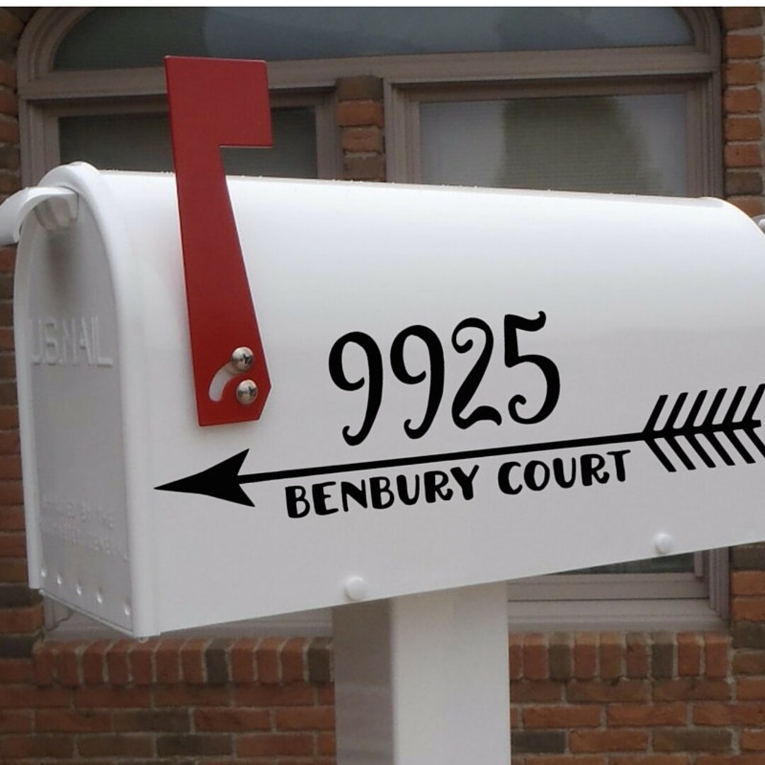 Large, Oversized Mailbox Vinyl Decal Sticker- Wedding Mailbox Sticker ...