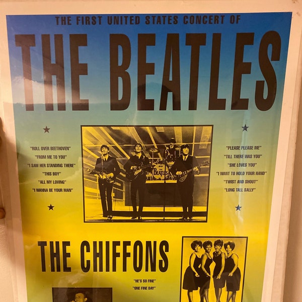 The Beatles Vintage Poster - Etsy