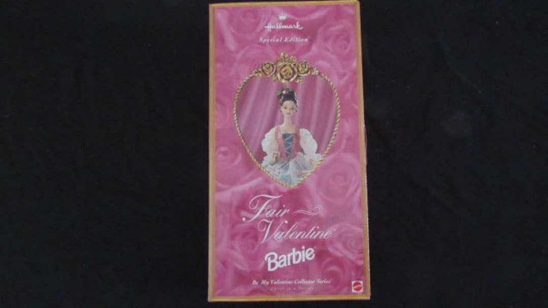 Vintage 1997 Barbie Hallmark Fair Valentine Special Edition Doll Mattel ...