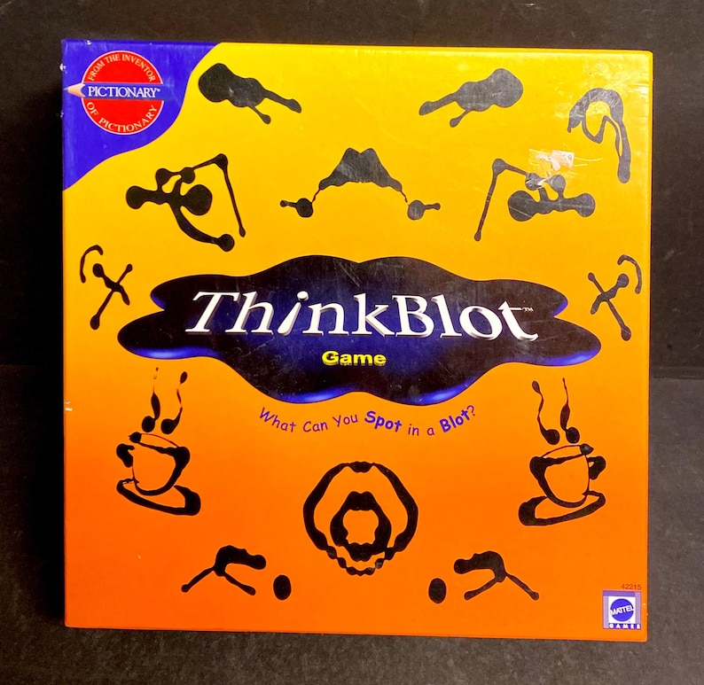 Mattel THINKBLOT Board Game From the Inventor of Pictionary - Etsy