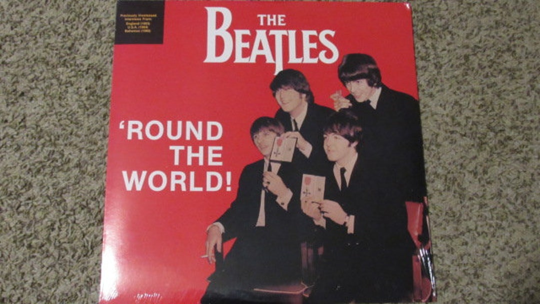 Vintage 1986 12" THE BEATLES "round the World!" Orig. Released Factory ...