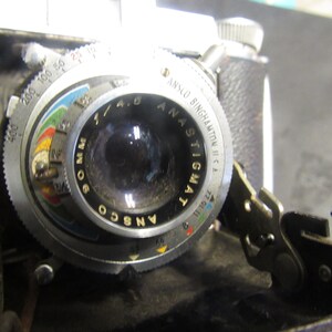 Vintage Agfa Ansco Regent 35mm Film Folding Camera W/ Agfa Apotar 50mm ...