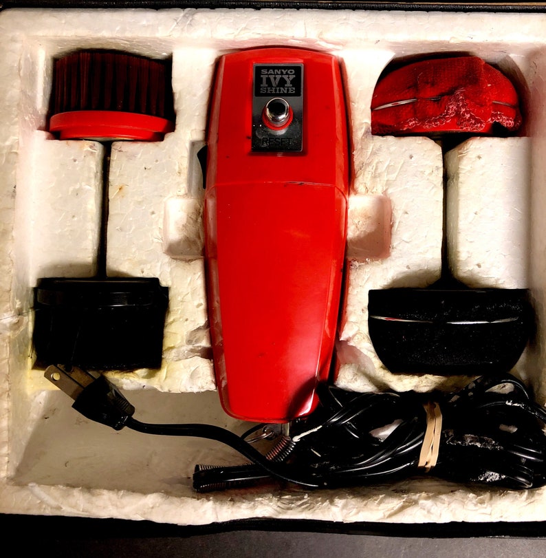 Vintage SANYO Ivy Shine RARE Retro Red Complete Kit Made in | Etsy