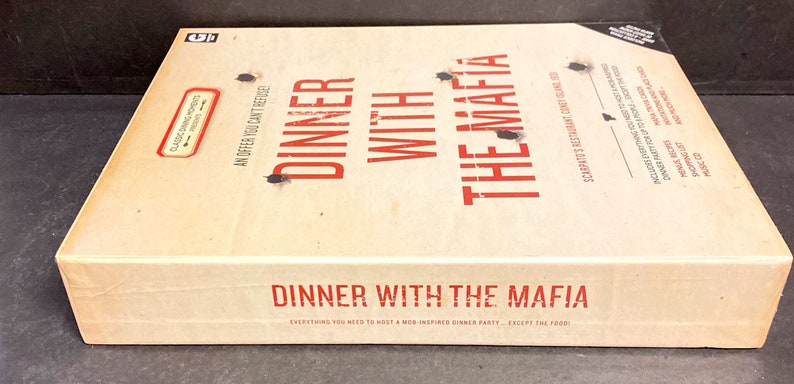Dinner With the MAFIA Mob-inspired Dinner Party Game Kit W/ | Etsy