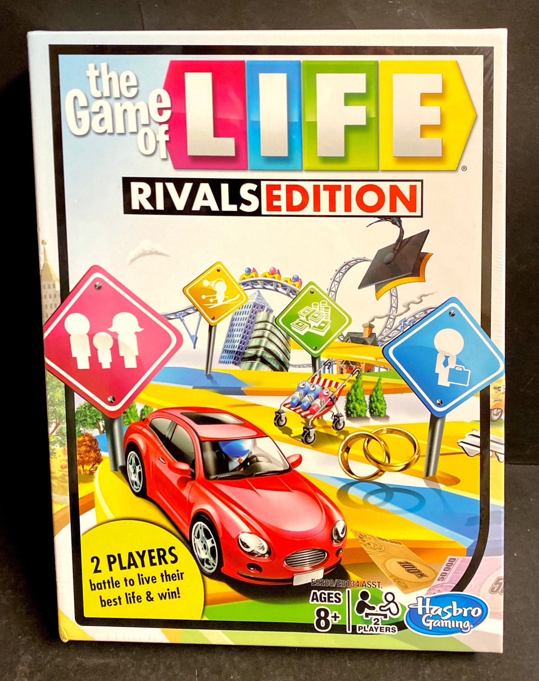 Collectible the Game of LIFE Rivals Edition Hasbro 2 Players Family ...