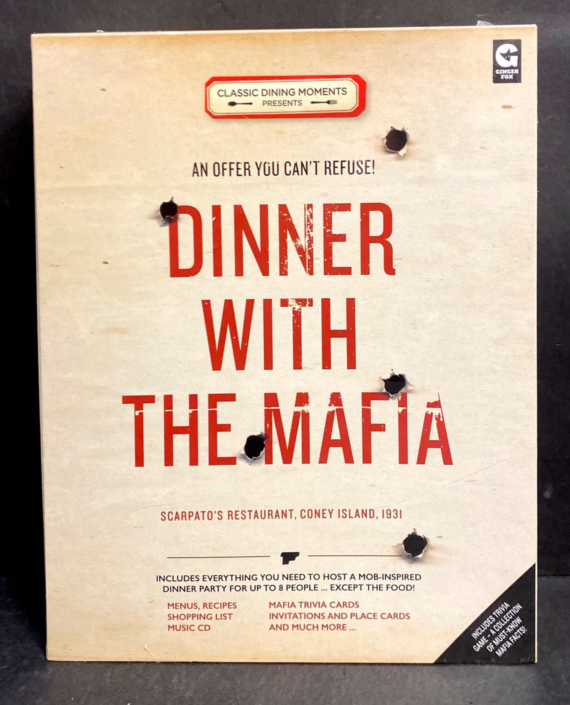 Dinner With the MAFIA Mob-inspired Dinner Party Game Kit W/ | Etsy