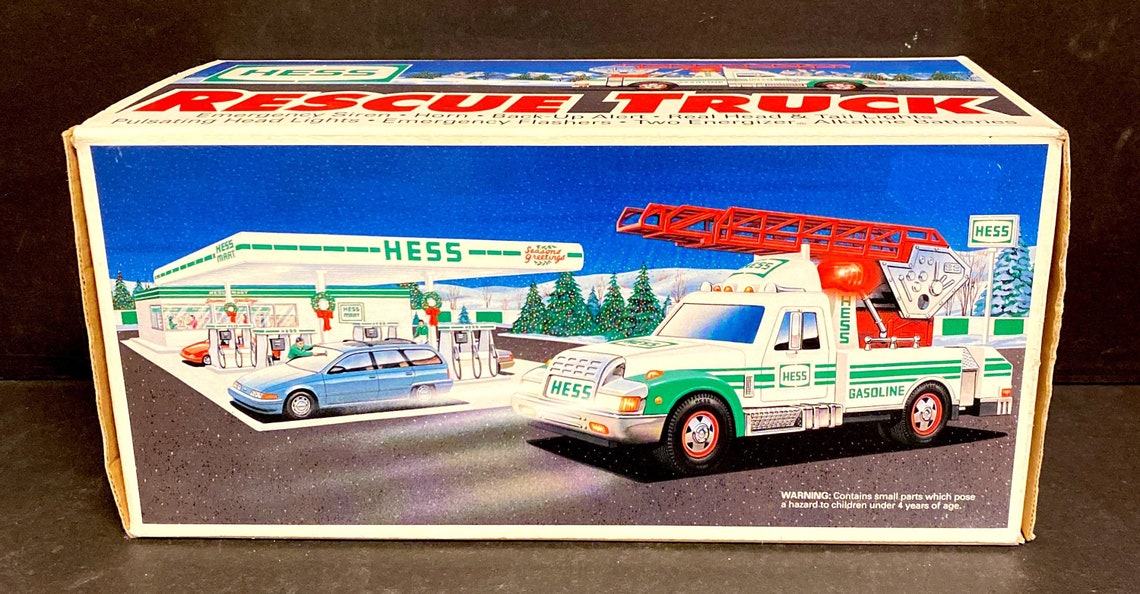 Vintage 1994 HESS Gasoline Emergency Rescue Collectible Toy | Etsy