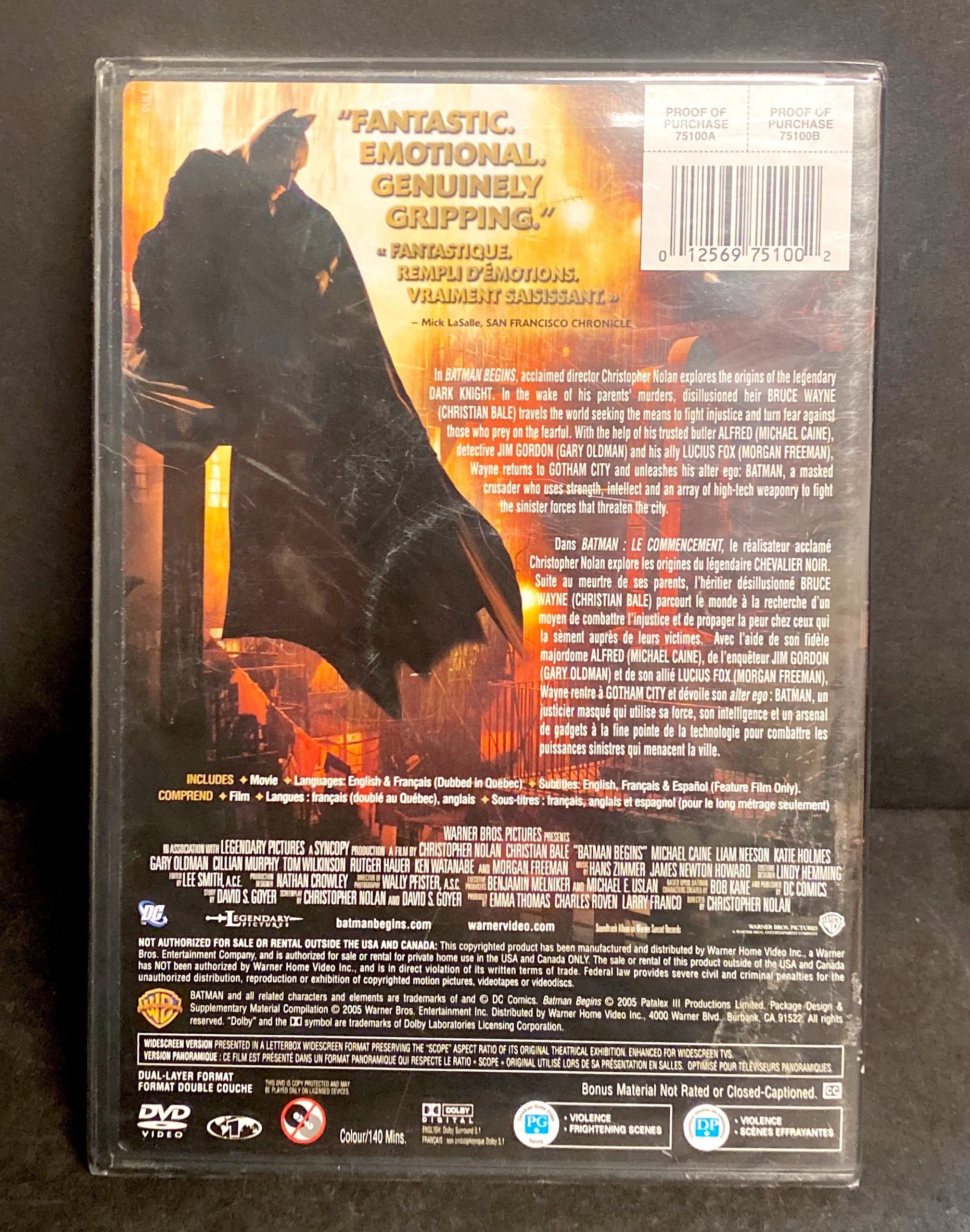 Collectible DVD BATMAN Begins Widescreen Edition Ebert & - Etsy