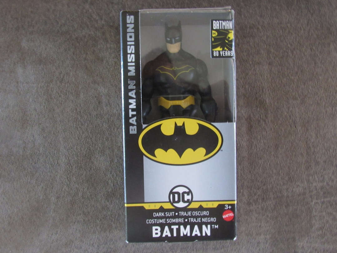 Mattel DC Comics 80 Years Batman Missions 6" BATMAN (black Suit) Action ...