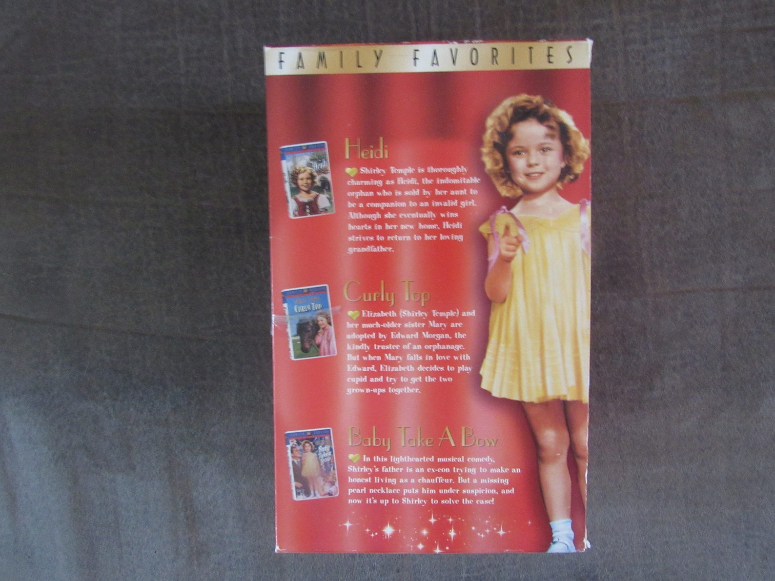 Vintage SHIRLEY TEMPLE Triple-pack Movie VHS Collection 2000 - Etsy