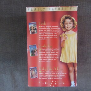 Vintage SHIRLEY TEMPLE Triple-pack Movie VHS Collection 2000 Family ...