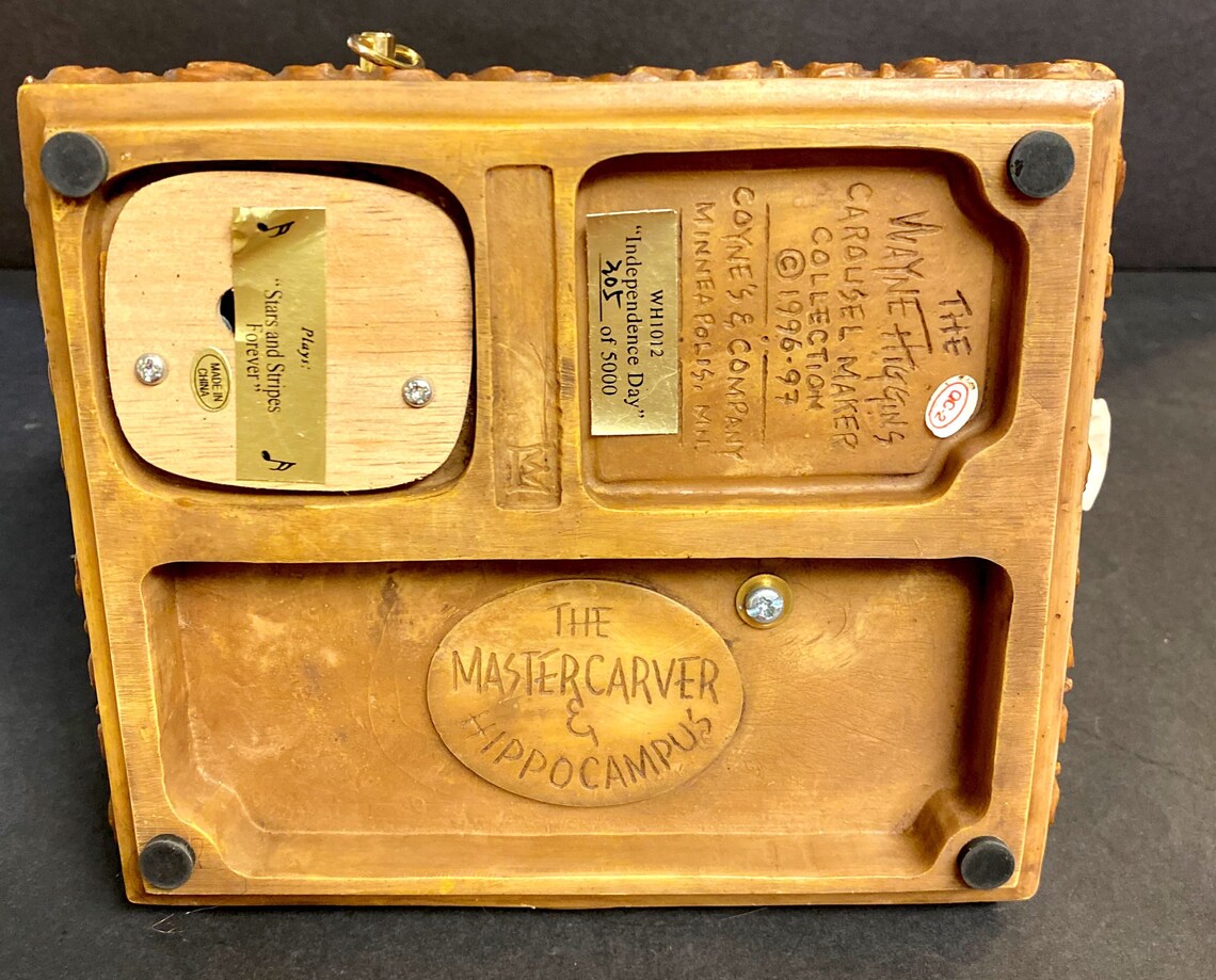 Vintage Rare Wayne Higgins INDEPENDENCE DAY Carousel Maker - Etsy