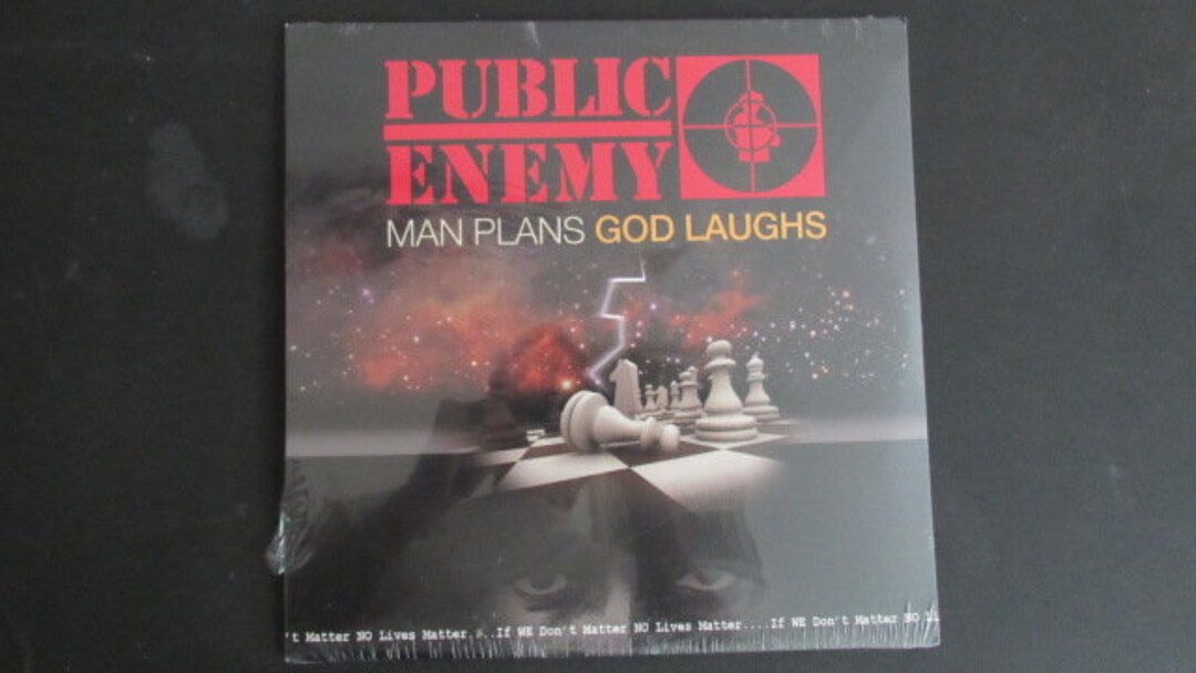 Collectible 12" Hip-hop PUBLIC ENEMY "man Plans God Laughs" Vinyl ...