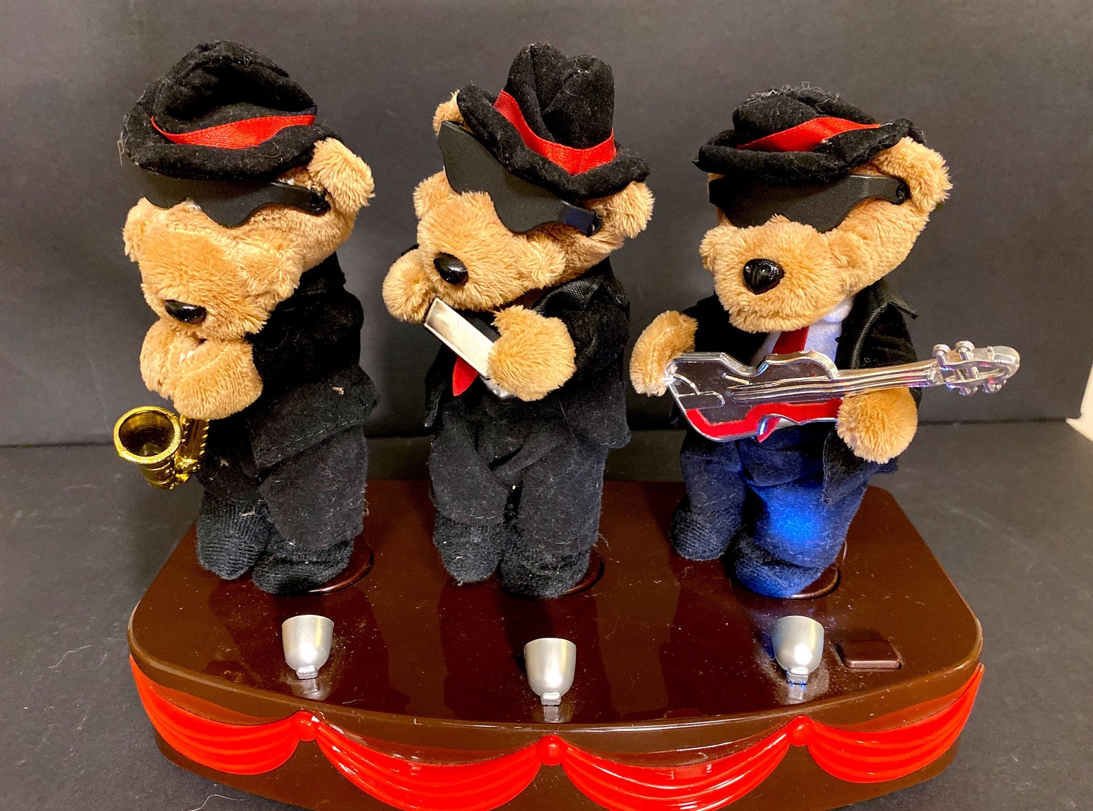 Vintage Rare SANTAS BEST Musical Dancing Bears With Blinking - Etsy