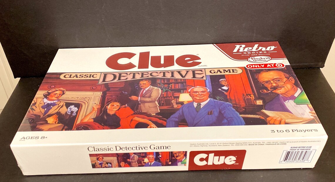 Vintage Retro Series CLUE 1986 Edition Game Classic Detective - Etsy