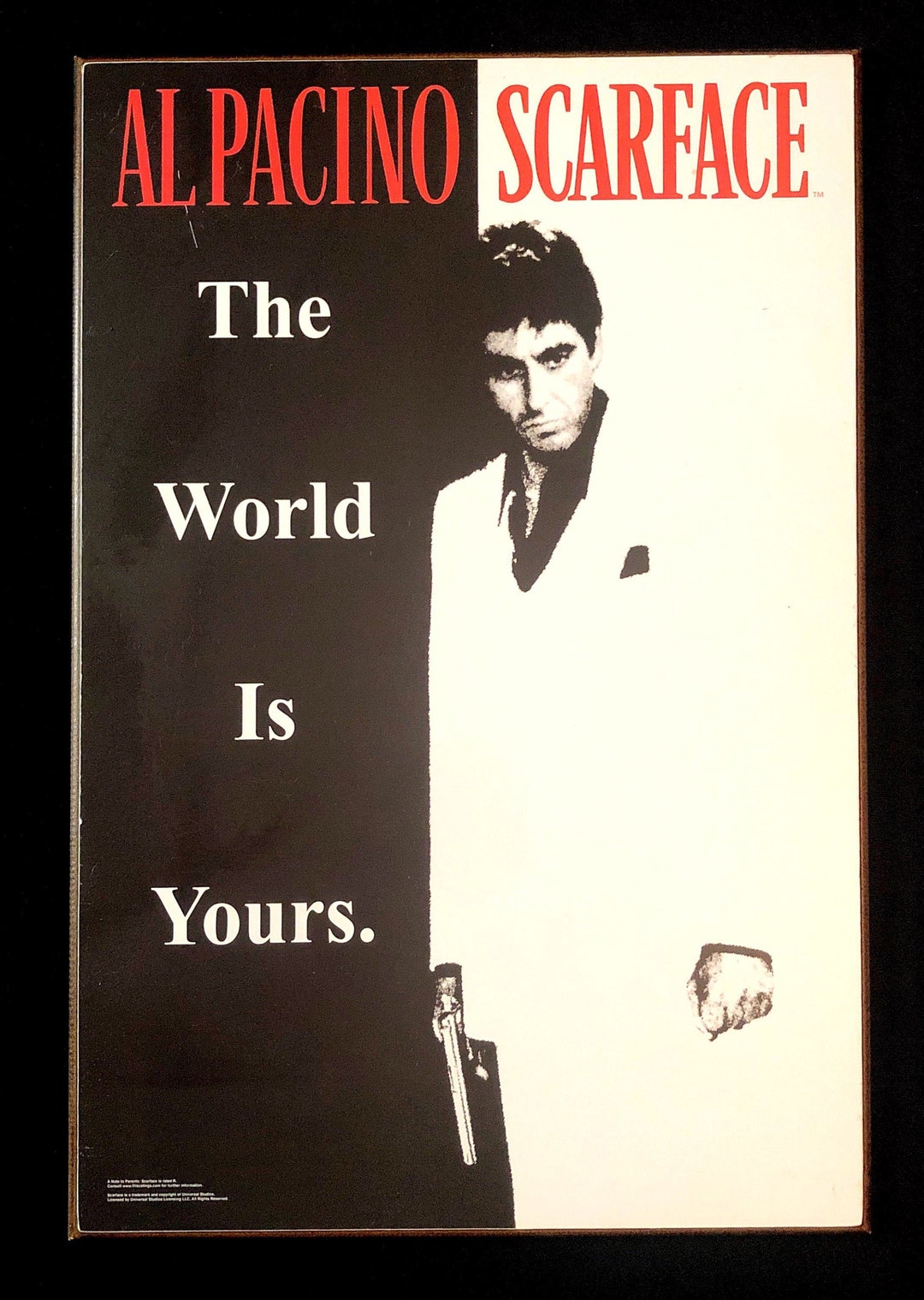 Universal Studio SCARFACE Al Pacino Composite Wood Plaque/wall Decor ...