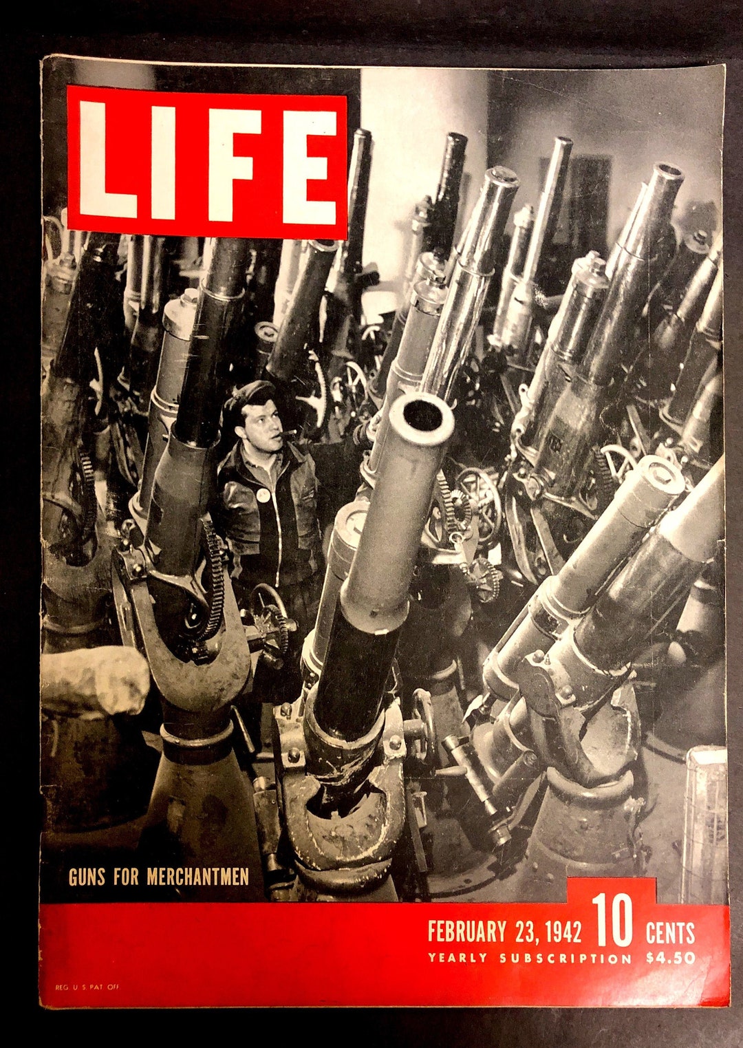 Vintage Life Magazine February 23 1942 WWII Guns for Merchantmen - Etsy