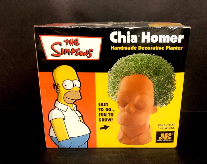 The Simpsons NEW Chia Homer Head the Simpsons Planter SEALED! - Etsy