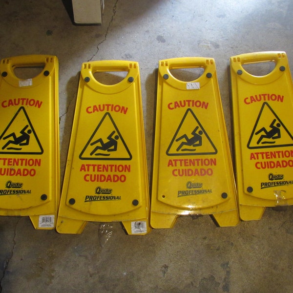 Plastic Caution Sign - Etsy