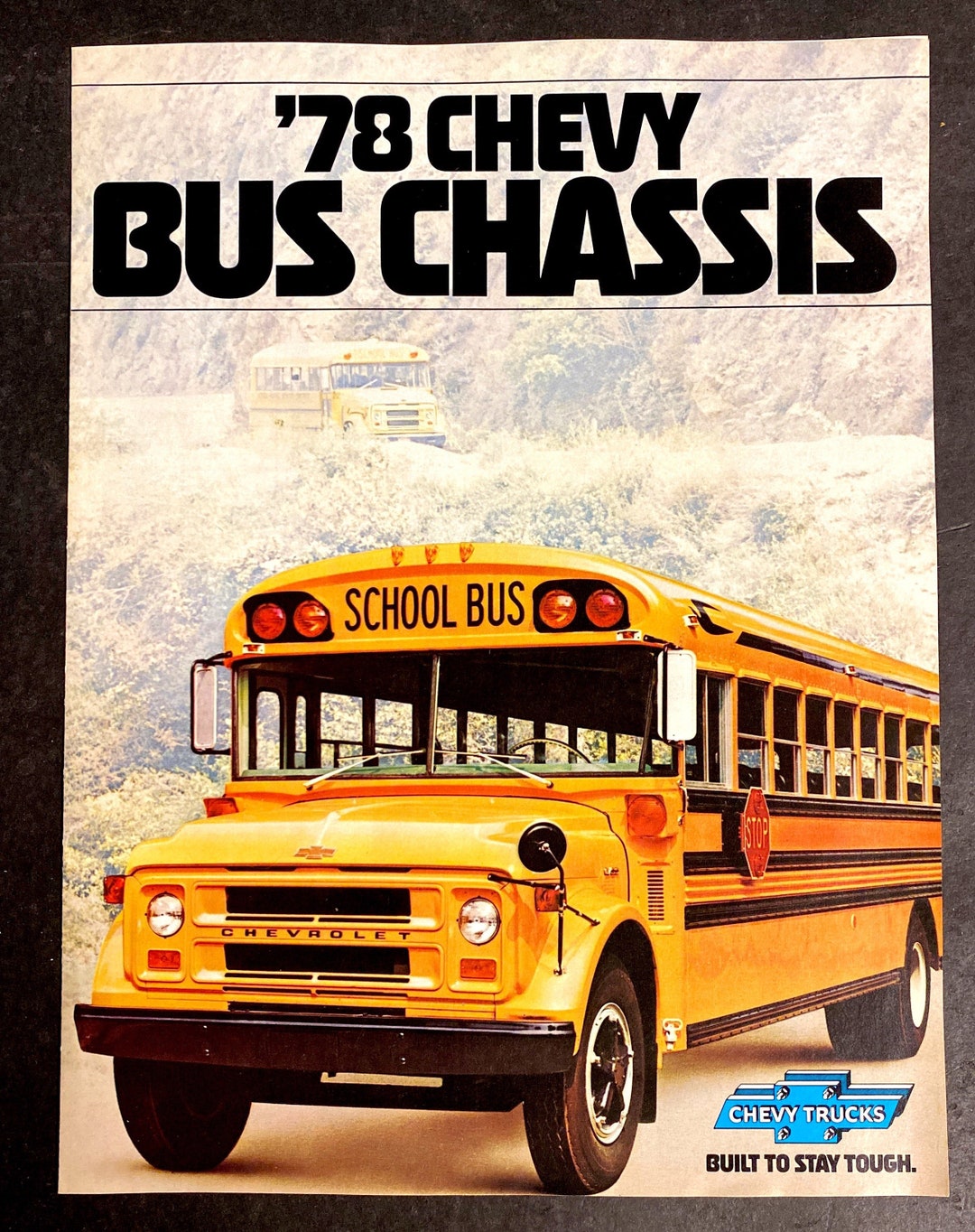 Vintage 78' CHEVY Bus Chassis 1977 Chevy Traces Brochure - Etsy