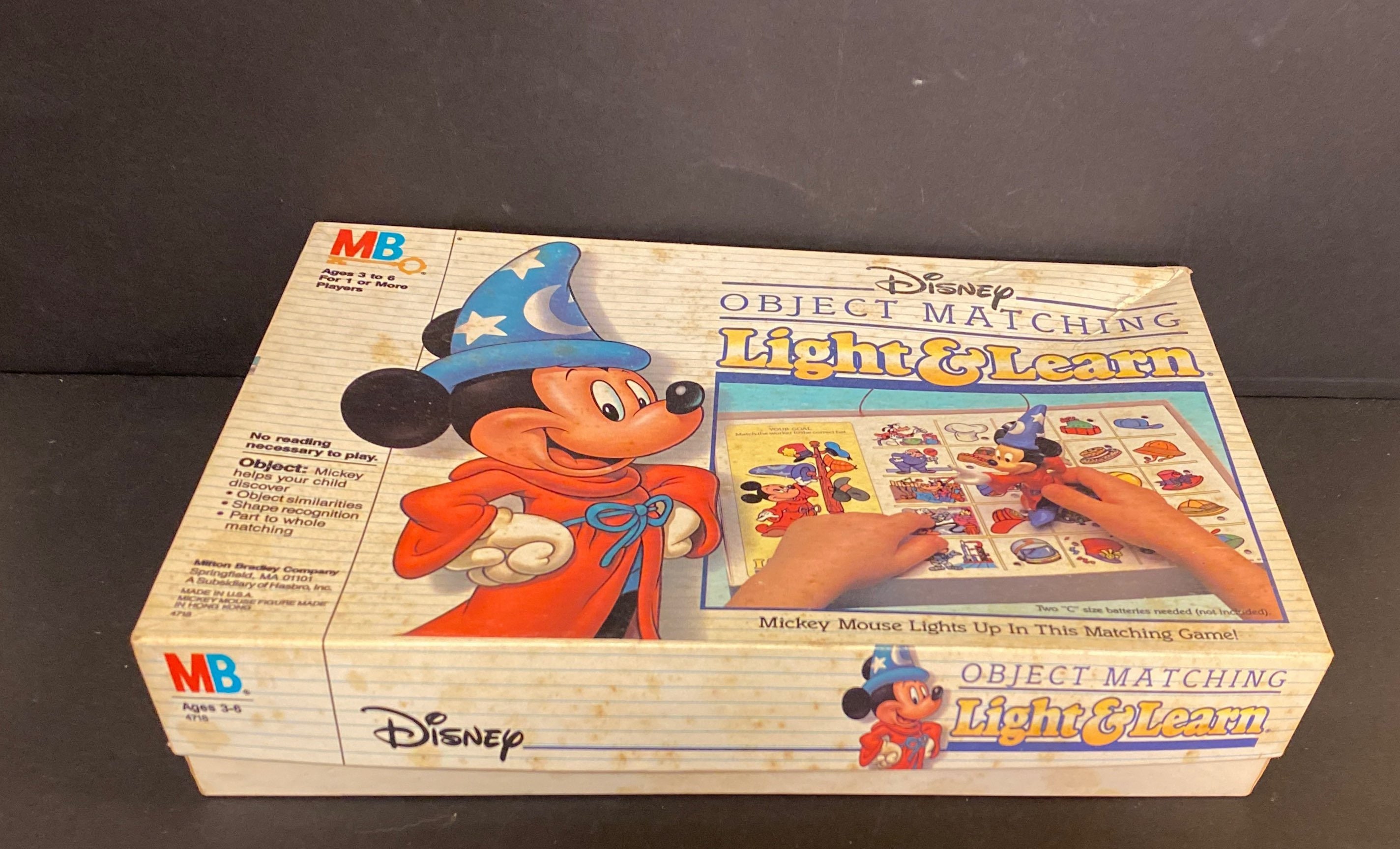 Vintage Disney Mickey Mouse Object Matching Light&learn Game - Etsy UK