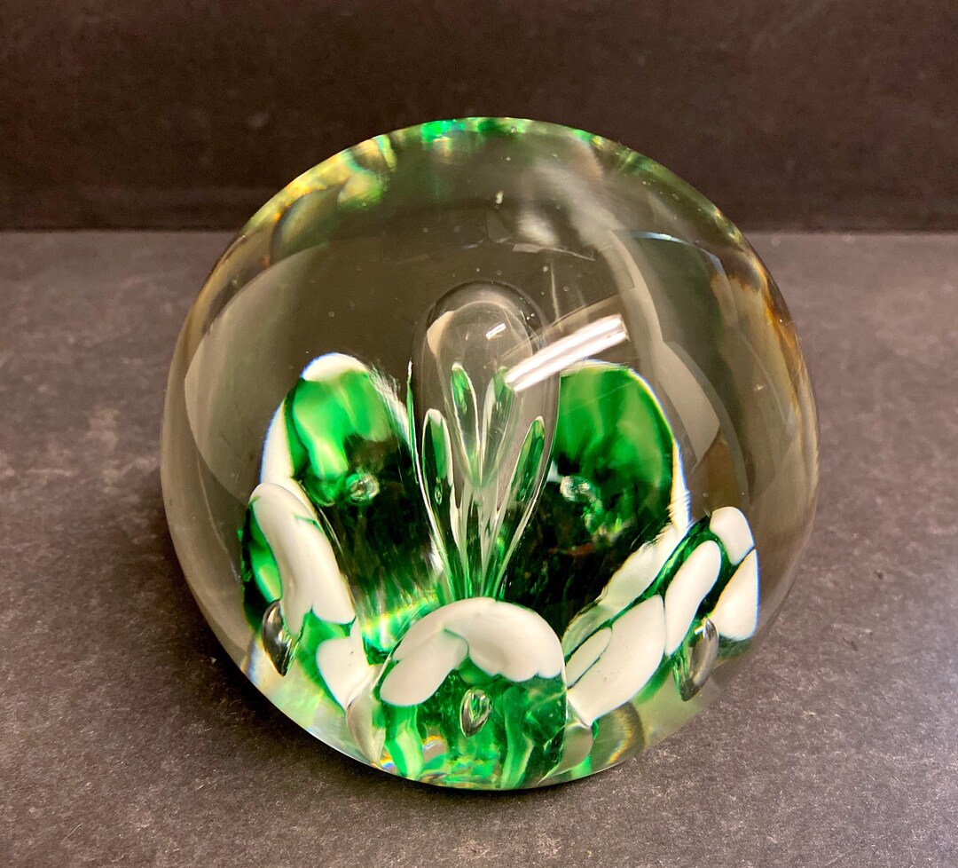 Vintage Gorgeous JOE ZIMMERMAN Glass PAPERWEIGHT Signed - Nice! - Etsy
