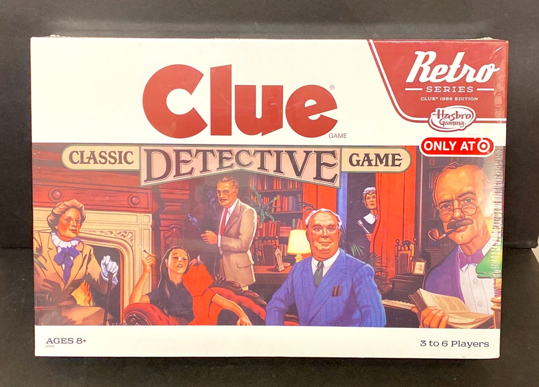 Vintage Retro Series CLUE 1986 Edition Game Classic Detective Game ...
