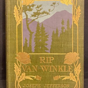 Antique Rare Rip Van Winkle as played by Joseph Jefferson 1899 | Etsy