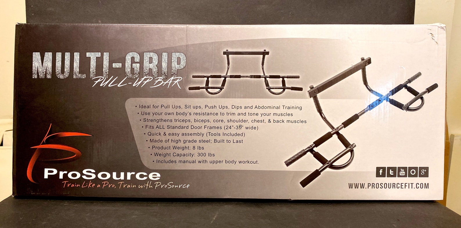 Prosource Multi-grip Chin-up Pull-up Bar Heavy Duty Doorway | Etsy