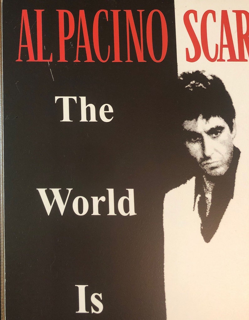 Universal Studio SCARFACE Al Pacino Composite Wood Plaque/wall - Etsy