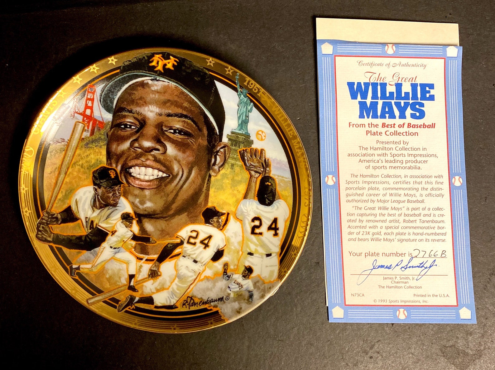 Vintage Hamilton Collection WILLIE MAYS Limited Edition | Etsy