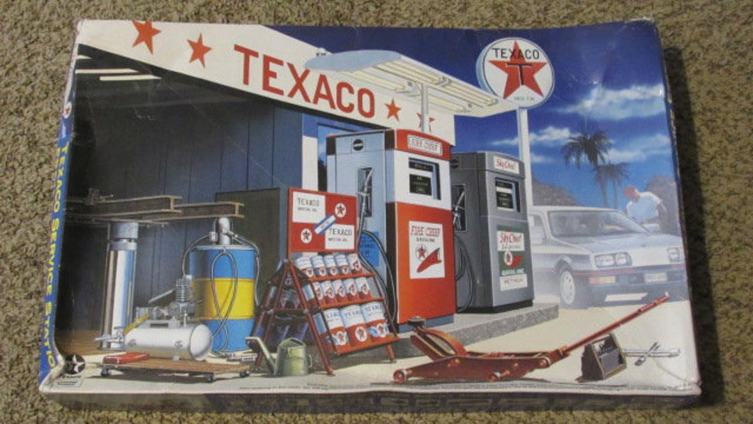 Vintage MRC Texaco Service Station Model 1/24 Scale From the 1960's NIB ...