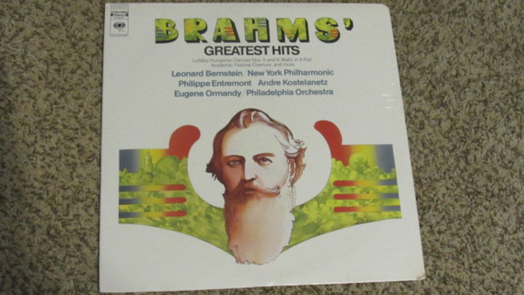 Vintage 1971 12" BRAHM'S Greatest Hits Original M 30307 Classical Vinyl ...