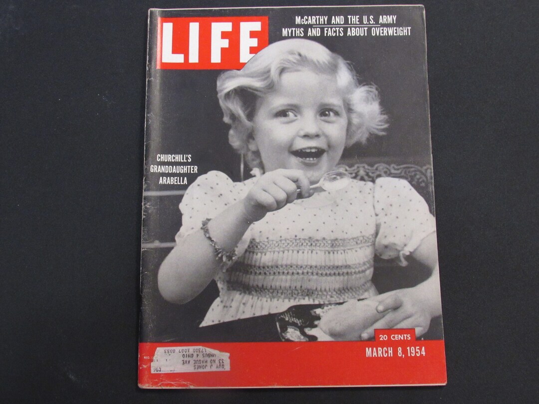 Vintage Life Magazine March 8, 1954 "audrey Helburn/churchill ...