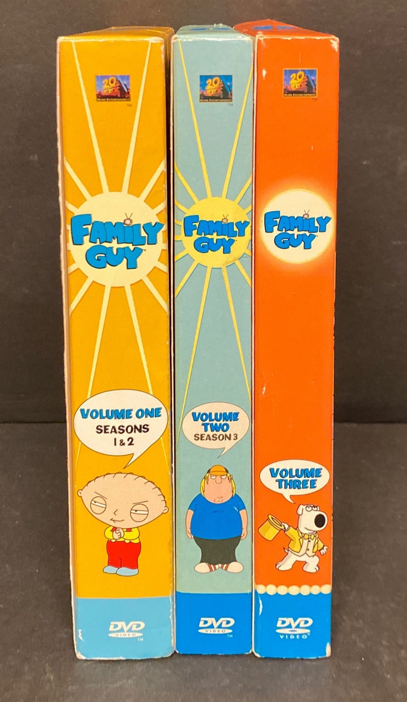 Collectible DVD Lot 3 Box Set FAMILY GUY Volumes 12 & 3 - Etsy