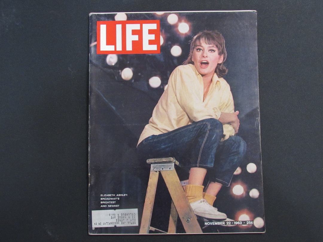 Vintage LIFE Magazine November 22, 1963 ELIZABETH ASHLEY Stage Ladder ...