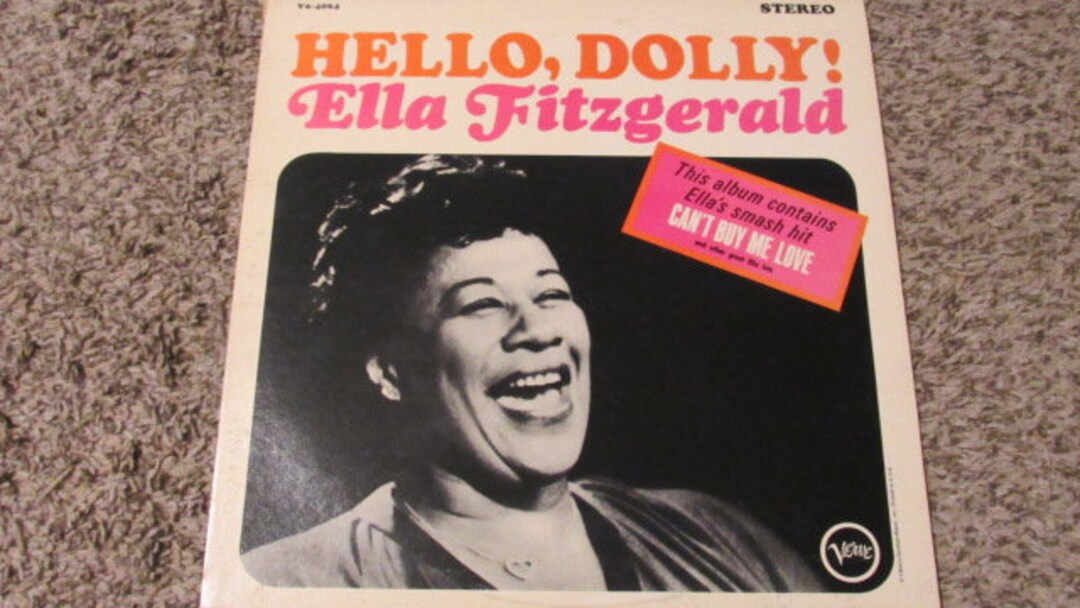 Vintage 12" 1964 ELLA FITZGERALD "hello Dolly" Jazz Vinyl U.S. Original ...
