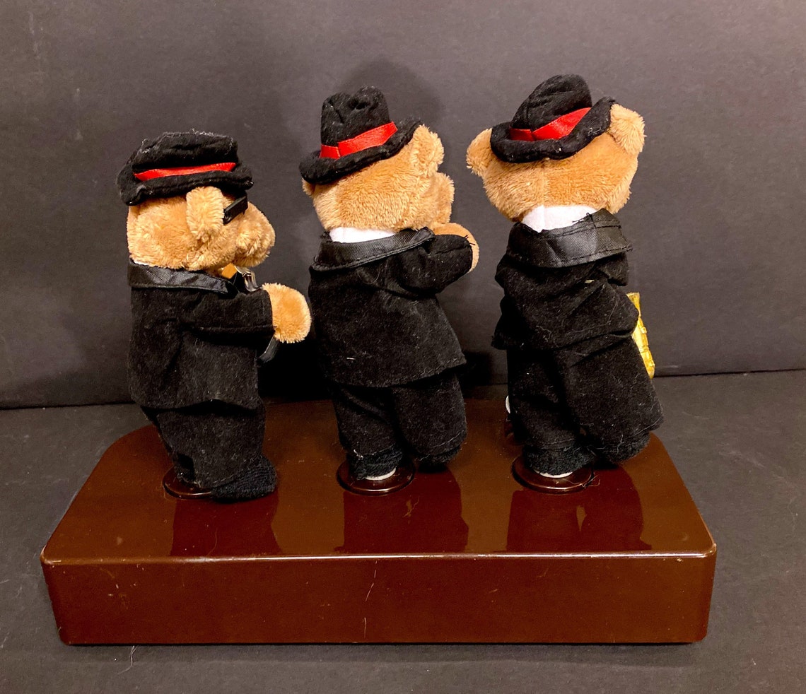 Vintage Rare SANTAS BEST Musical Dancing Bears With Blinking - Etsy