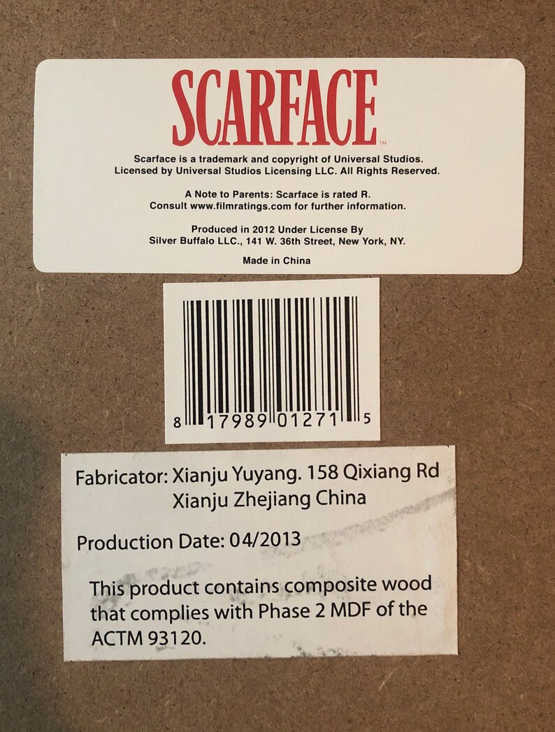 Universal Studio SCARFACE Al Pacino Composite Wood Plaque/Wall | Etsy