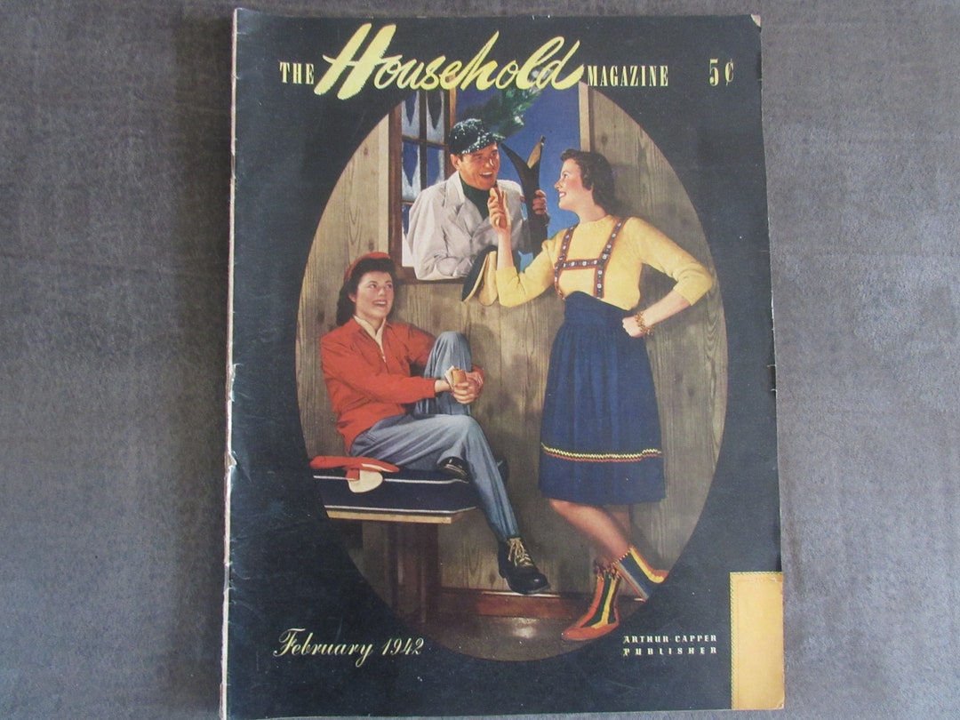 Vintage Rare HOUSEHOLD Magazine February 1942 Great Stories & Ads! - Etsy